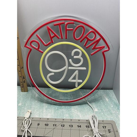 Other | New Harry Potter Platform 9 34 Led Neon Light Wall Sign ...